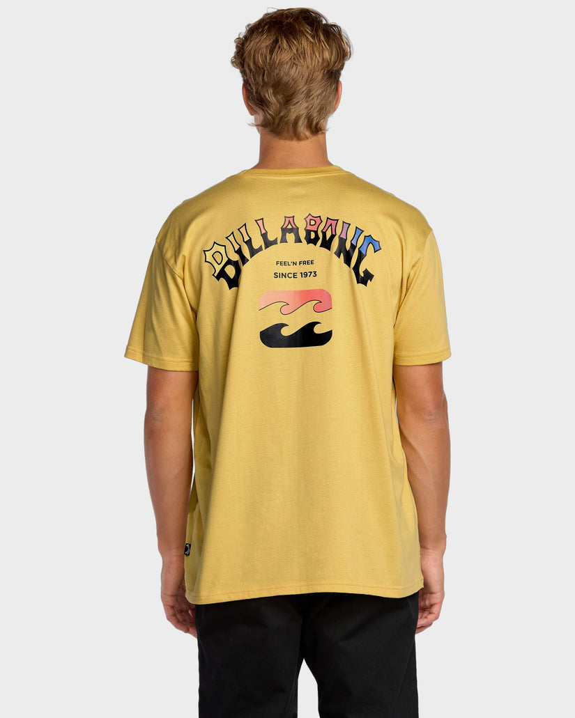 Buy Mens Arch Fade Premium T-Shirt by BILLABONG | Amazon Surf NZ