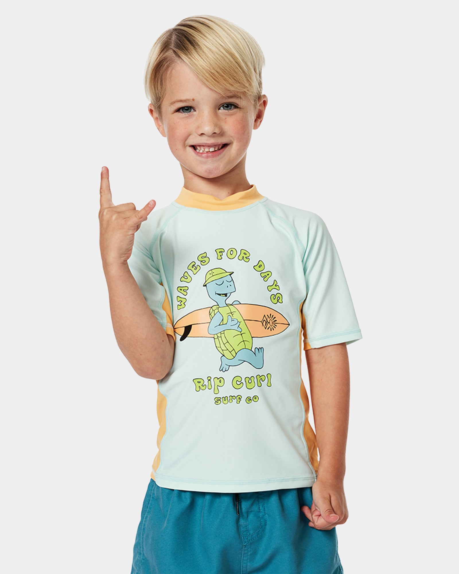 Buy BOYS 2-7 TUBE TURTLE UPF SHORT SLEEVE RASH VEST by Rip Curl ...