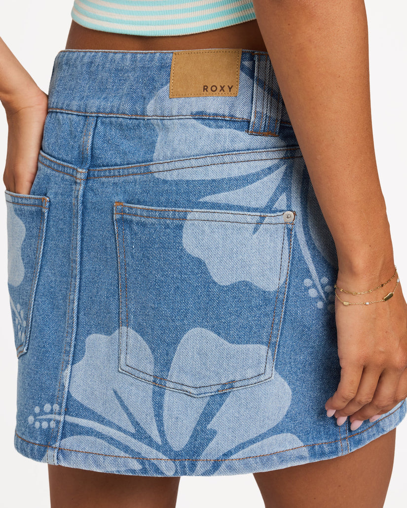 Buy Womens Stunning Spirit Denim Mini Skirt by roxy | Amazon Surf NZ