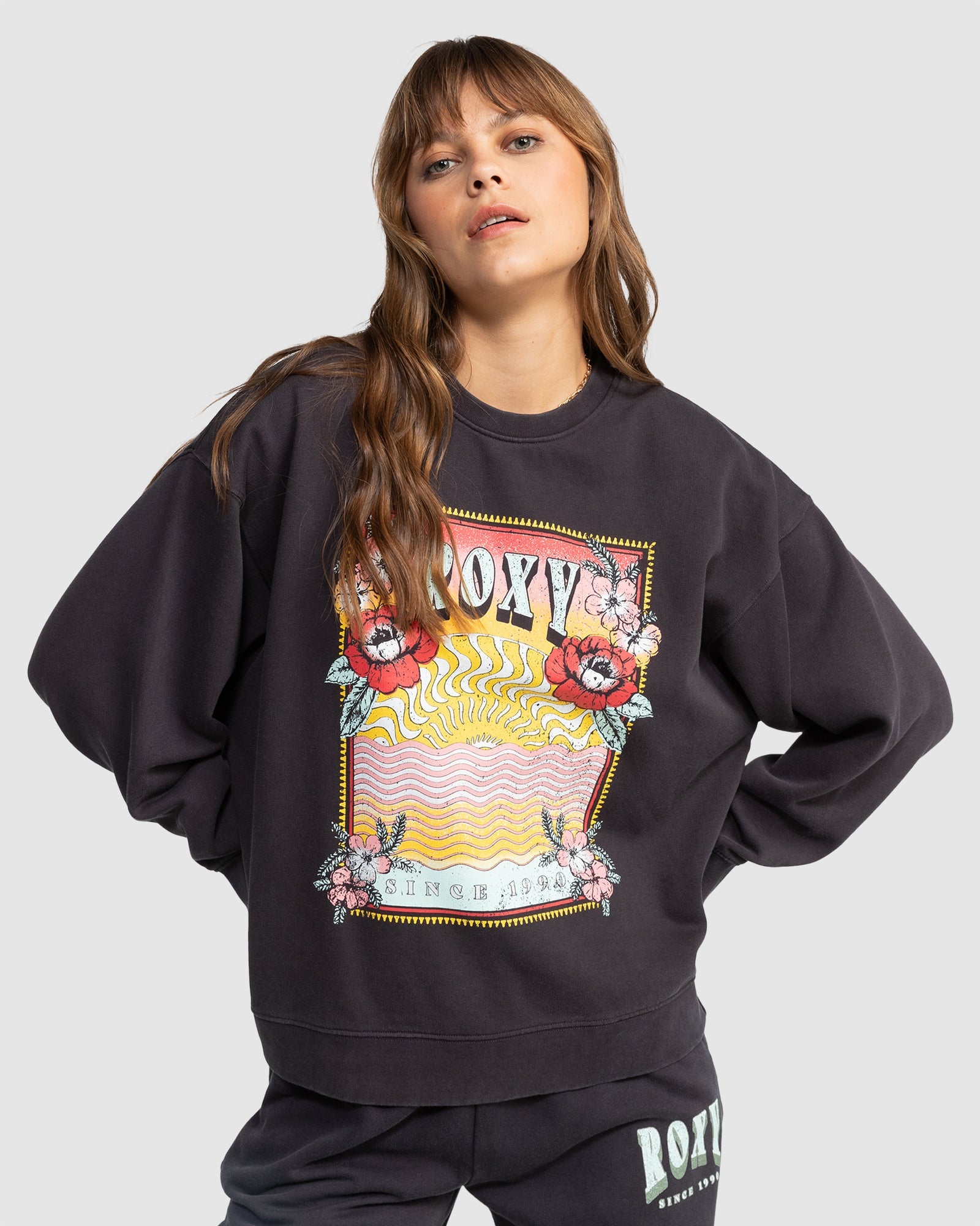 Buy Womens Into The Night Crew Neck by Roxy | Amazon Surf NZ