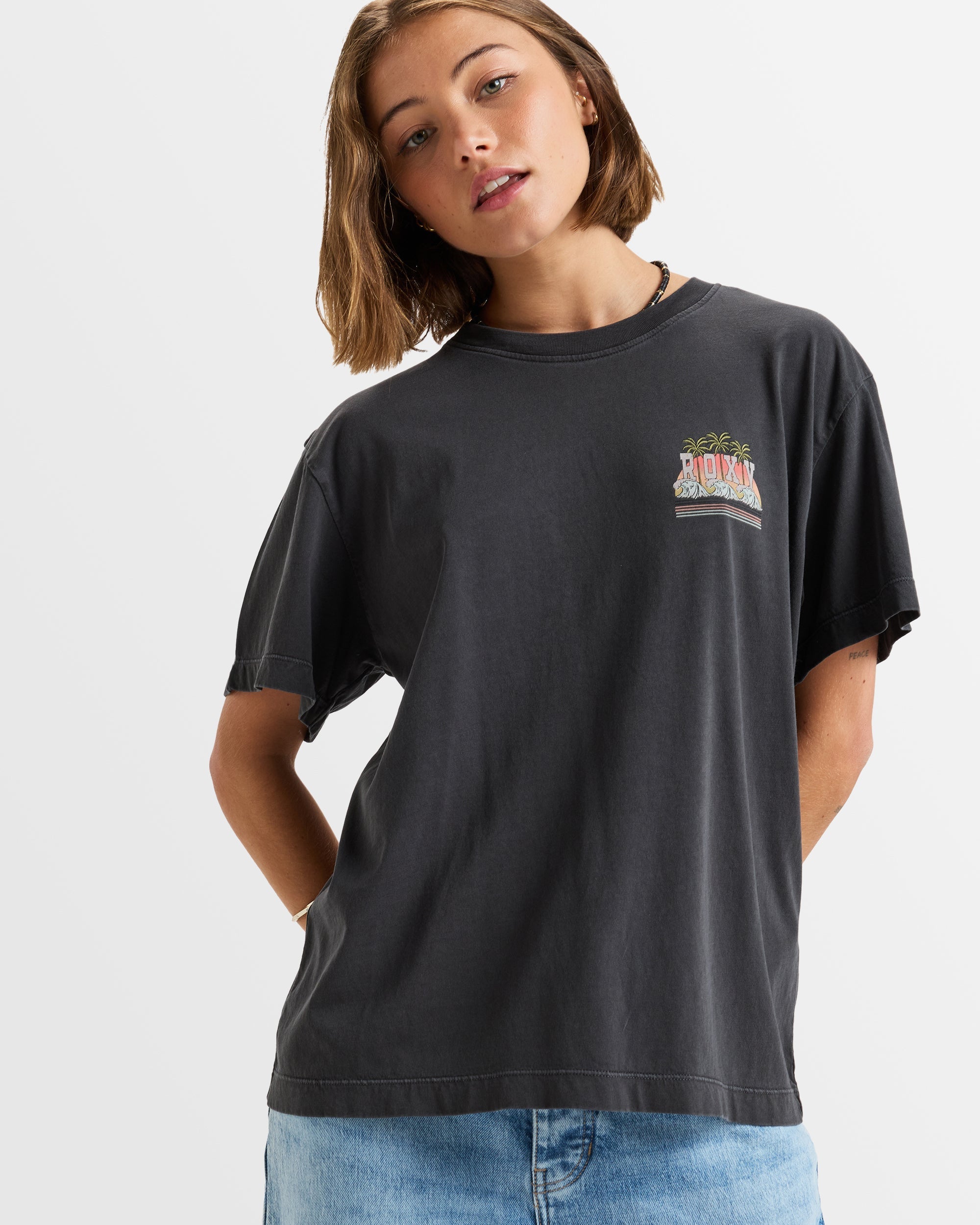 Buy Womens Mazzy Tee T-Shirt by Roxy | Amazon Surf NZ
