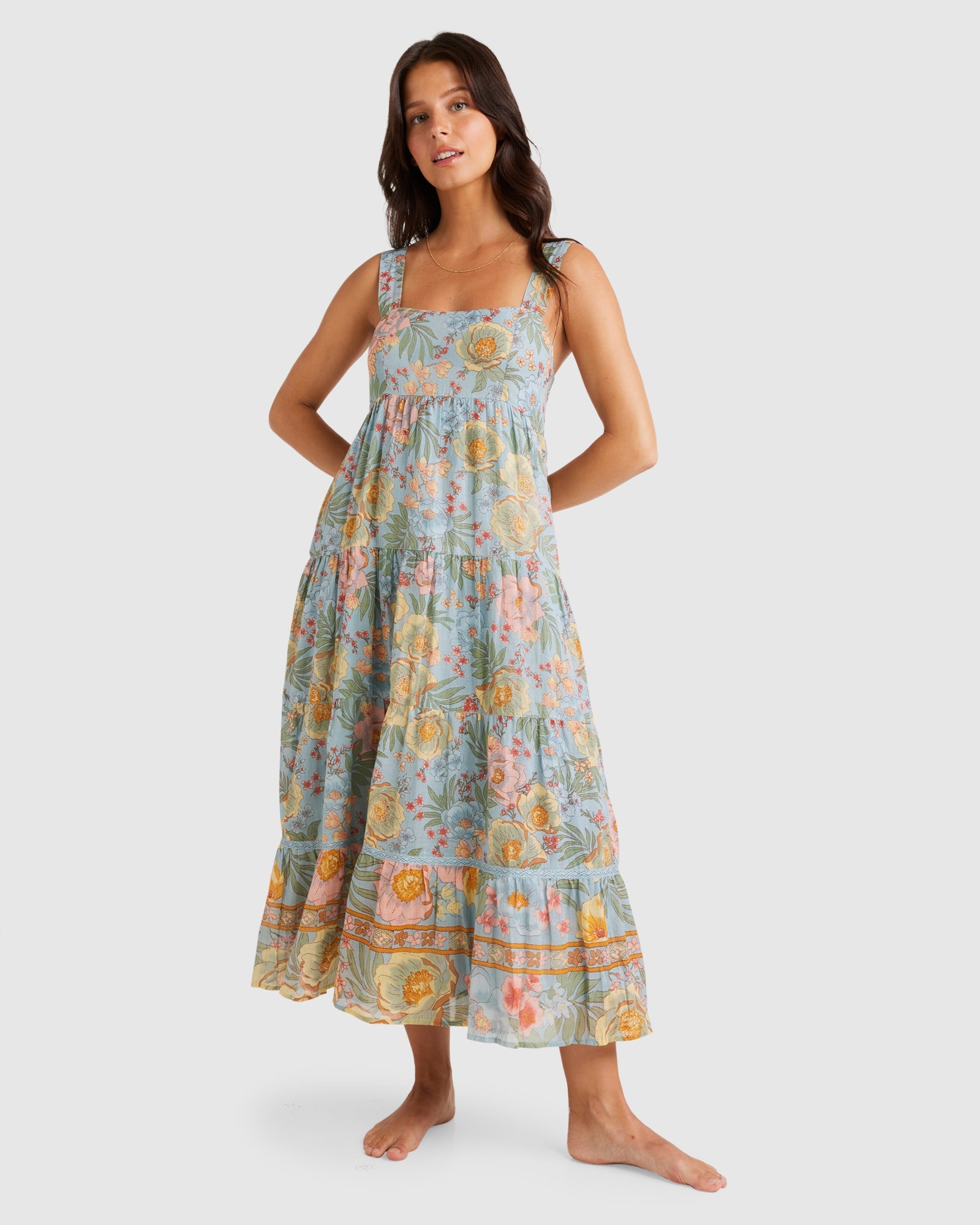 Buy Womens Lost Cove Shine On Midi Dress by Billabong | Amazon Surf NZ