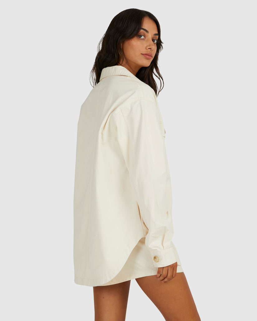 Buy Womens Twill Shacket by RVCA | Amazon Surf NZ