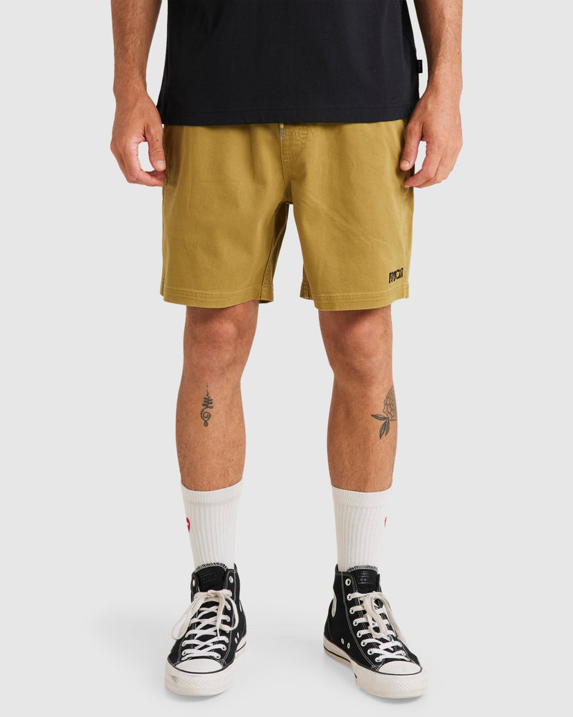 Buy Mens Escape Elastic Exotica Walkshorts by RVCA | Amazon Surf NZ