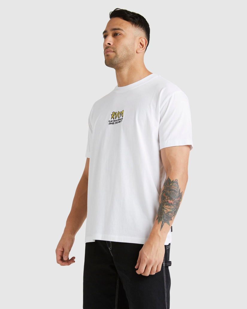 Buy Mens RVCA Electrical T-Shirt by RVCA | Amazon Surf NZ